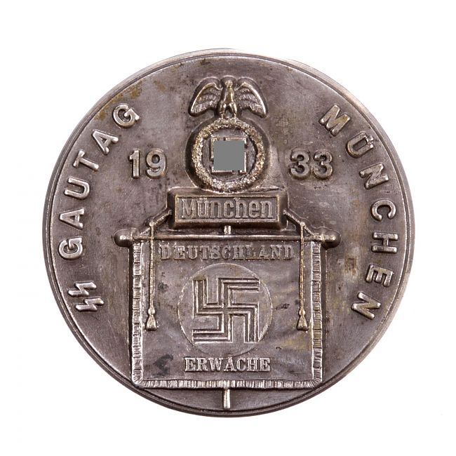 Значок «SS Gautag Munchen 1933» - Фалеристика Германии 1700-1945 гг.